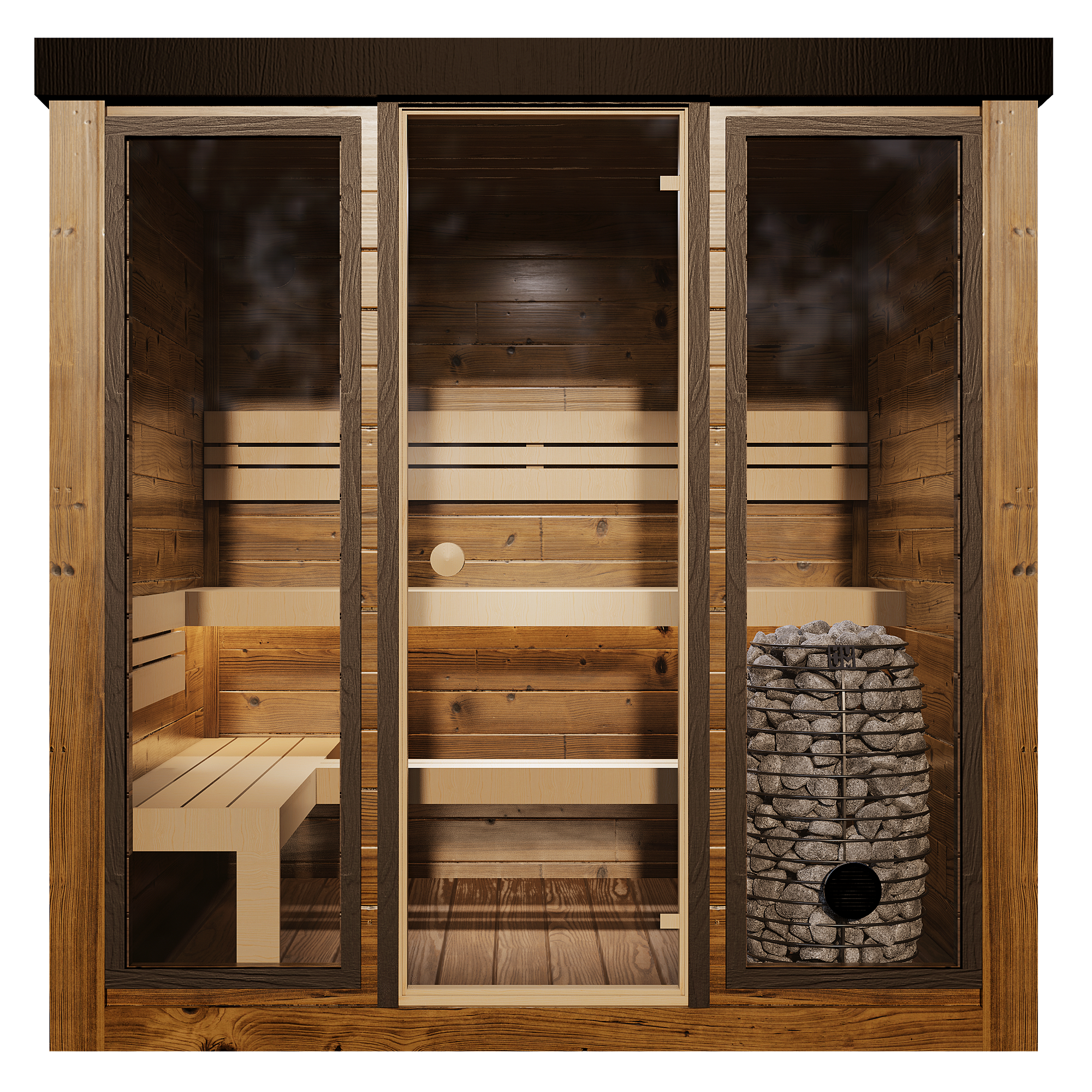 4 Person Outdoor Sauna | Monarch King Cabin Style