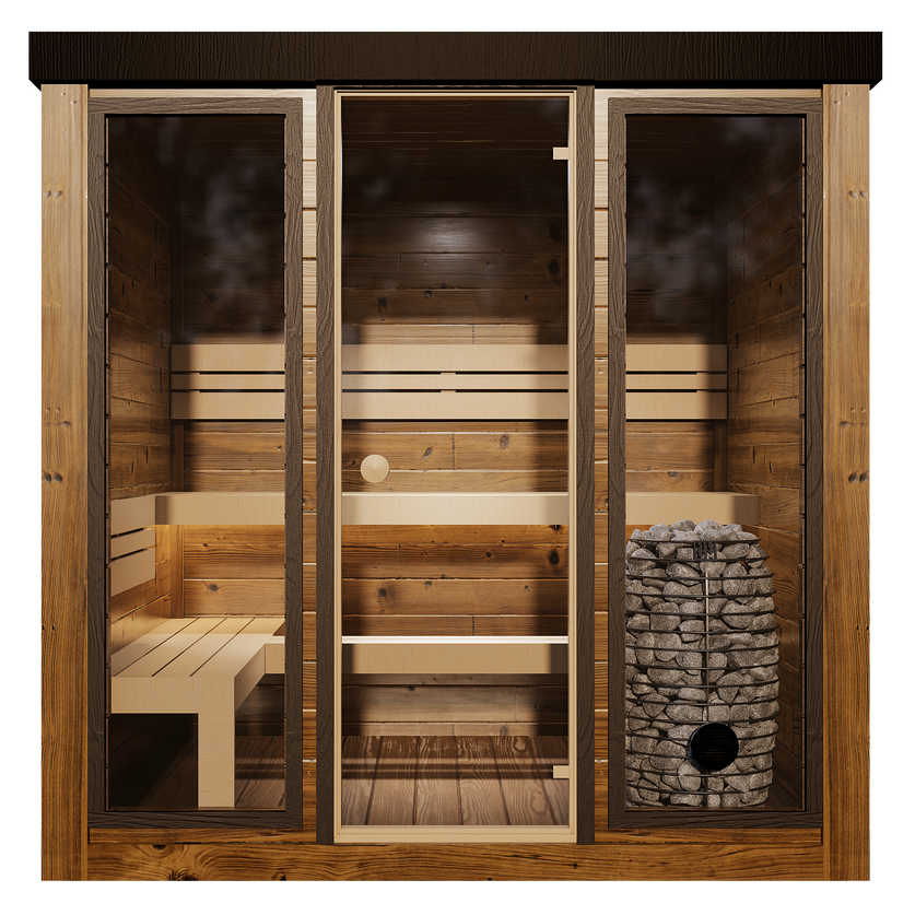 4 Person Outdoor Sauna | Monarch King Cabin Style