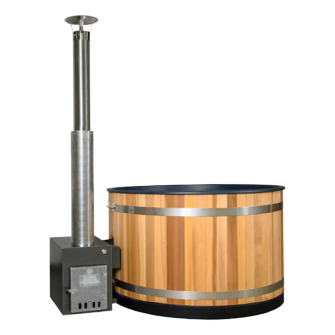Cedar Barrel Soak Tub - Outdoor | Salus Saunas